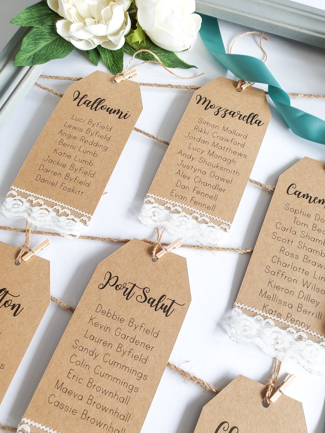 Rustic Wedding Table Plan Luggage Tags. Seating Chart Tags | Etsy