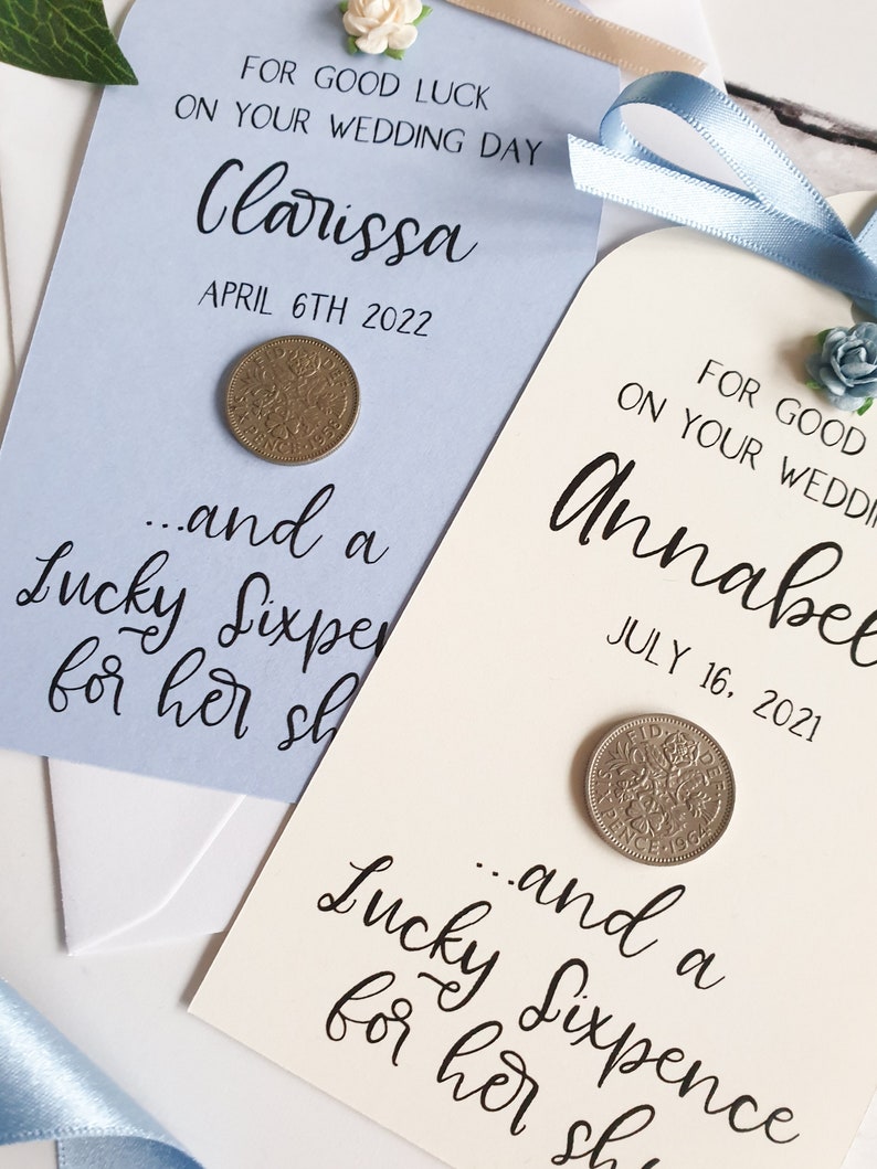 Sixpence Bride Gift for Wedding. Lucky Sixpence Gift for Bride - Etsy