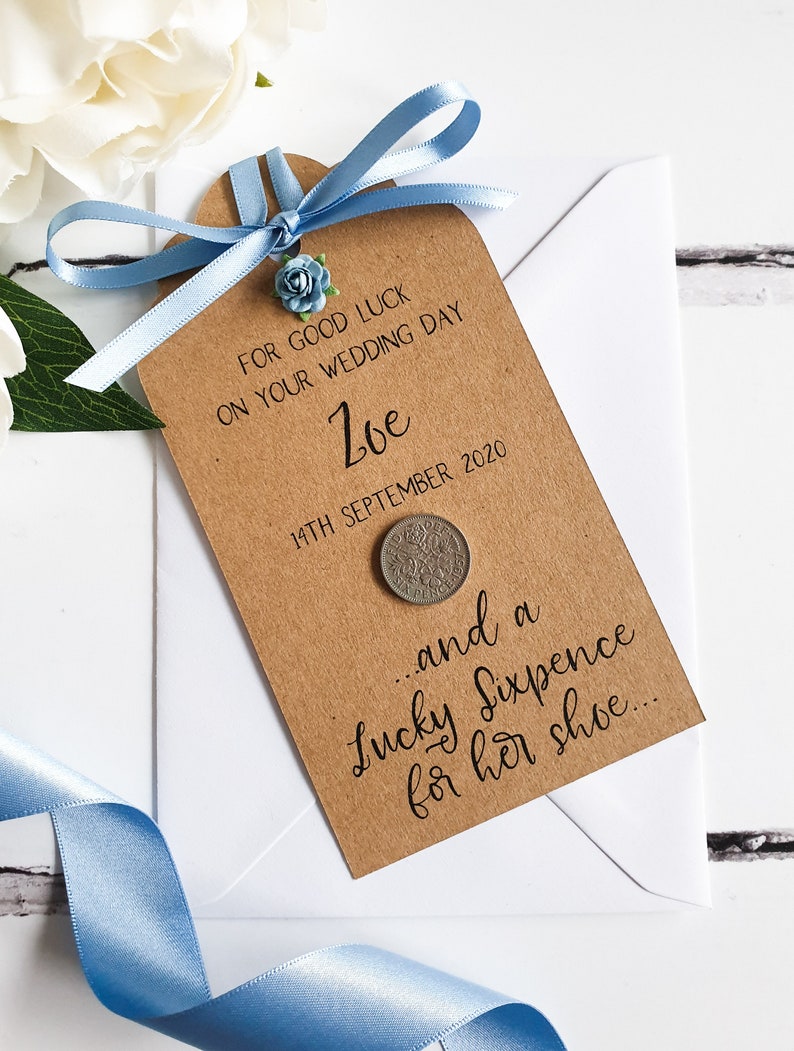 Sixpence Bride Gift for Wedding. Lucky Sixpence Gift for Bride - Etsy