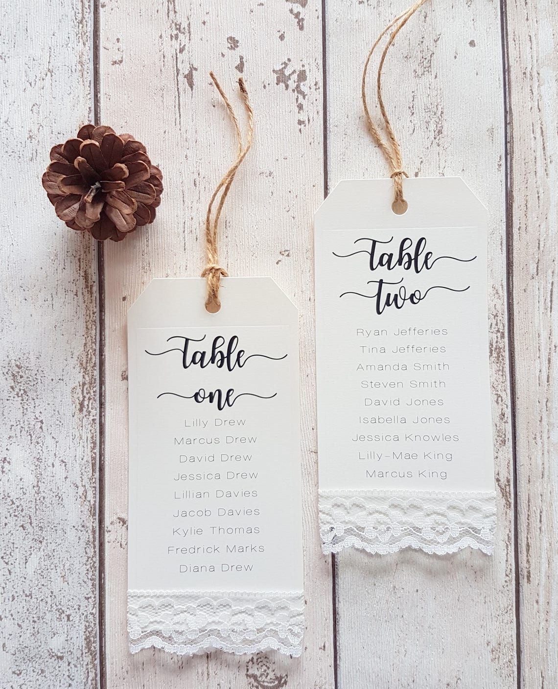 Rustic Wedding Table Plan Luggage Tags. Seating Chart Tags | Etsy