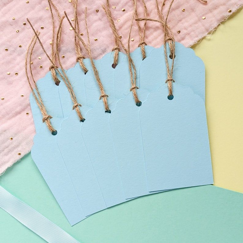 Turqouise Blue Gift Tags | Baby Blue Tags | Blue Gift Wrap | Gift Wrap ...