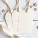 Cream Blank Gift Tags, Pack of 10. Gift Labels for Christmas, Gift ...