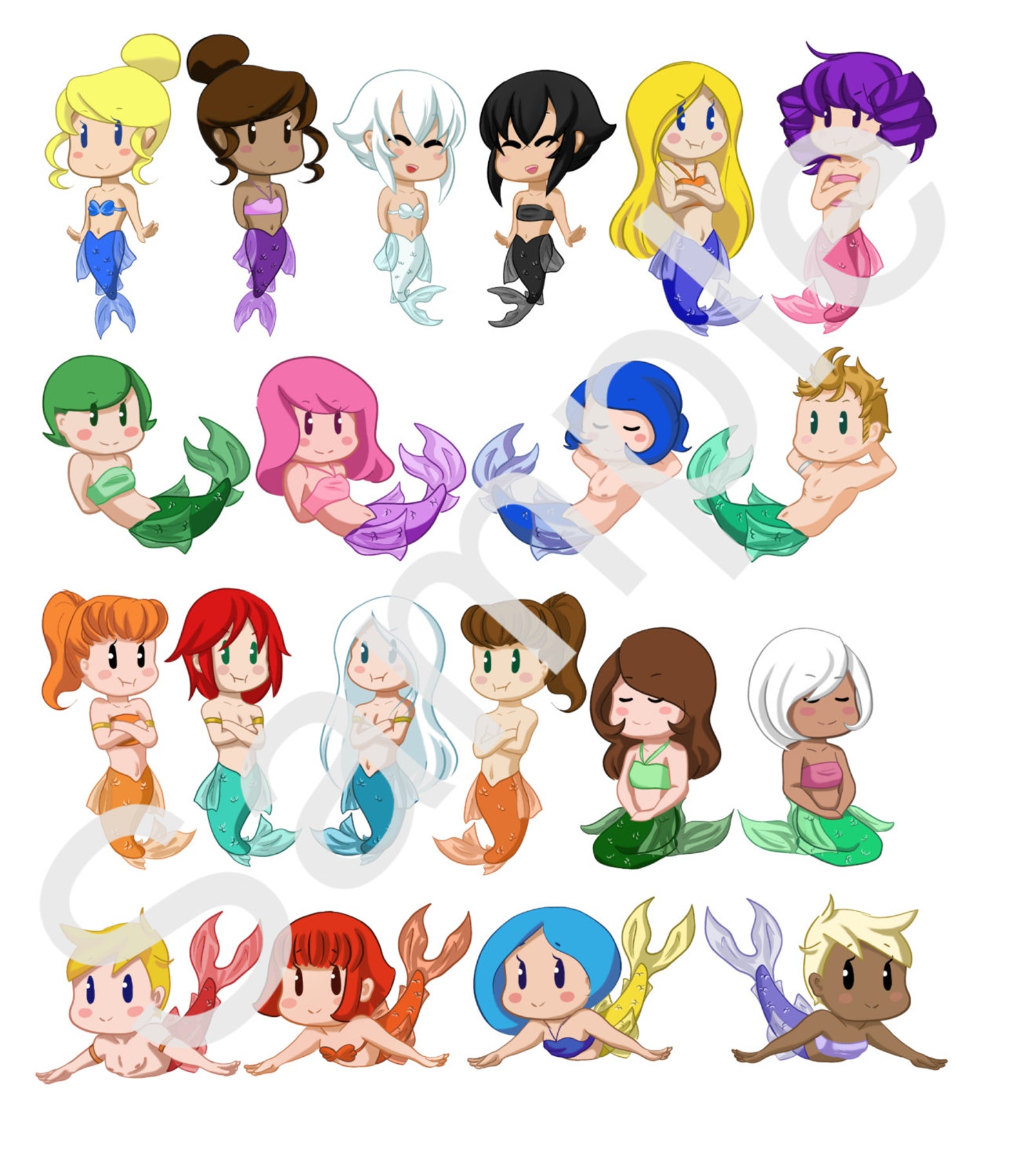 Mini Mermaids - Etsy