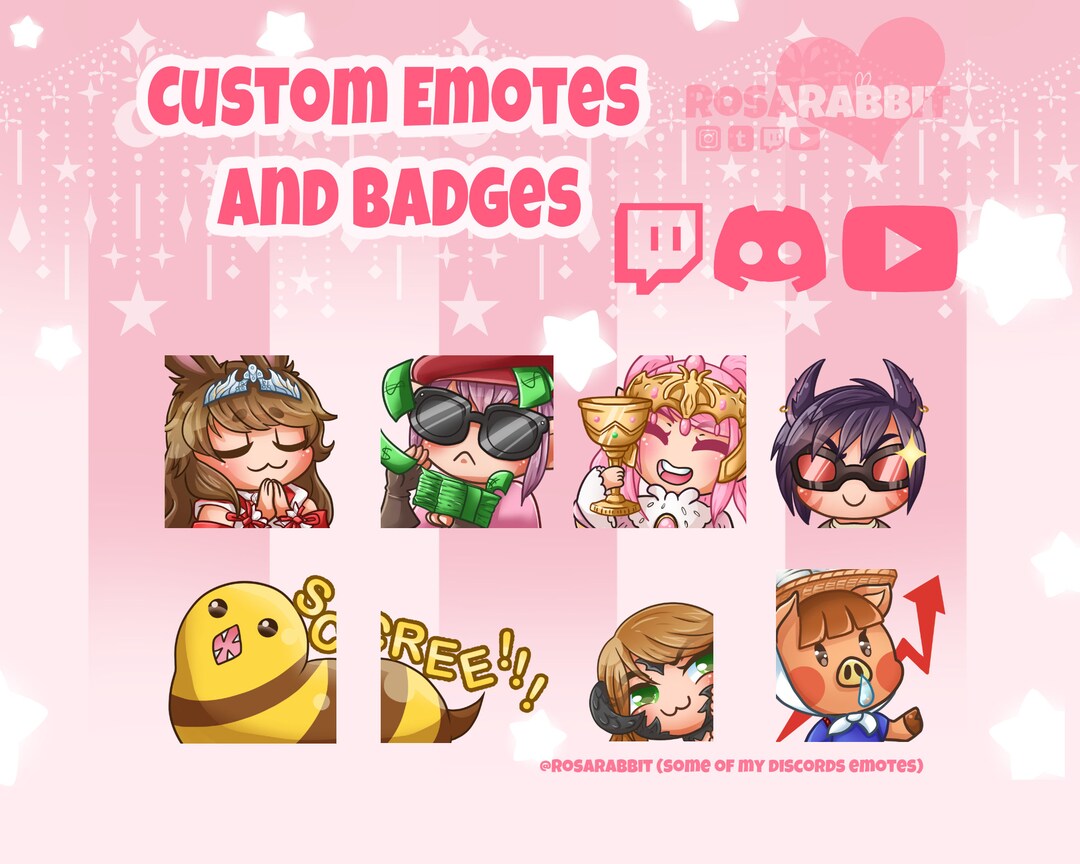 Custom Digital Emotes and Badges - Etsy