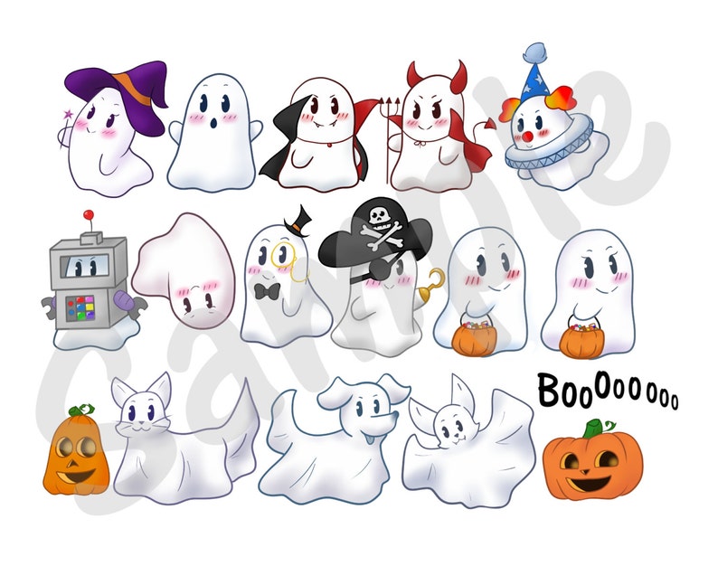 Spoopy Ghosts - Etsy