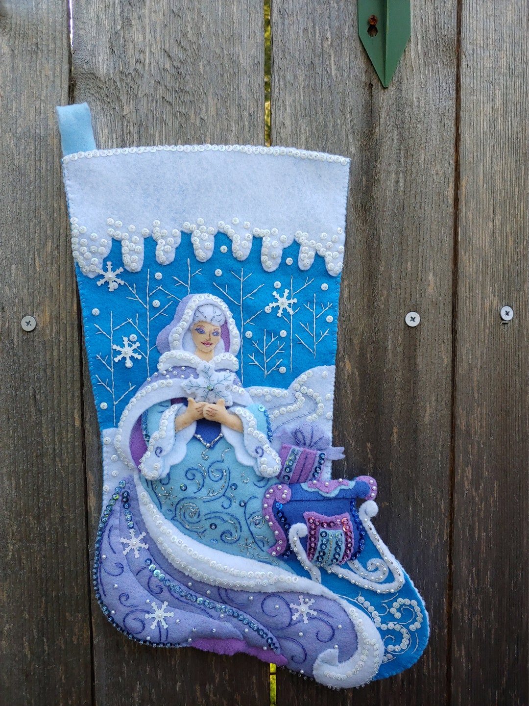 Beautiful Winter Magic Christmas Stocking 18 - Etsy