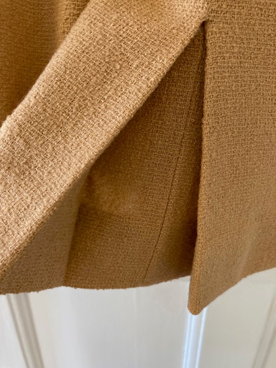 1950s hand made, camel coloured, woollen pencil skirt… - Gem