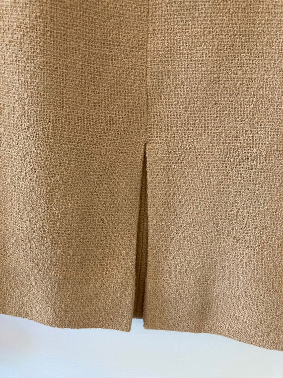 1950s hand made, camel coloured, woollen pencil skirt… - Gem