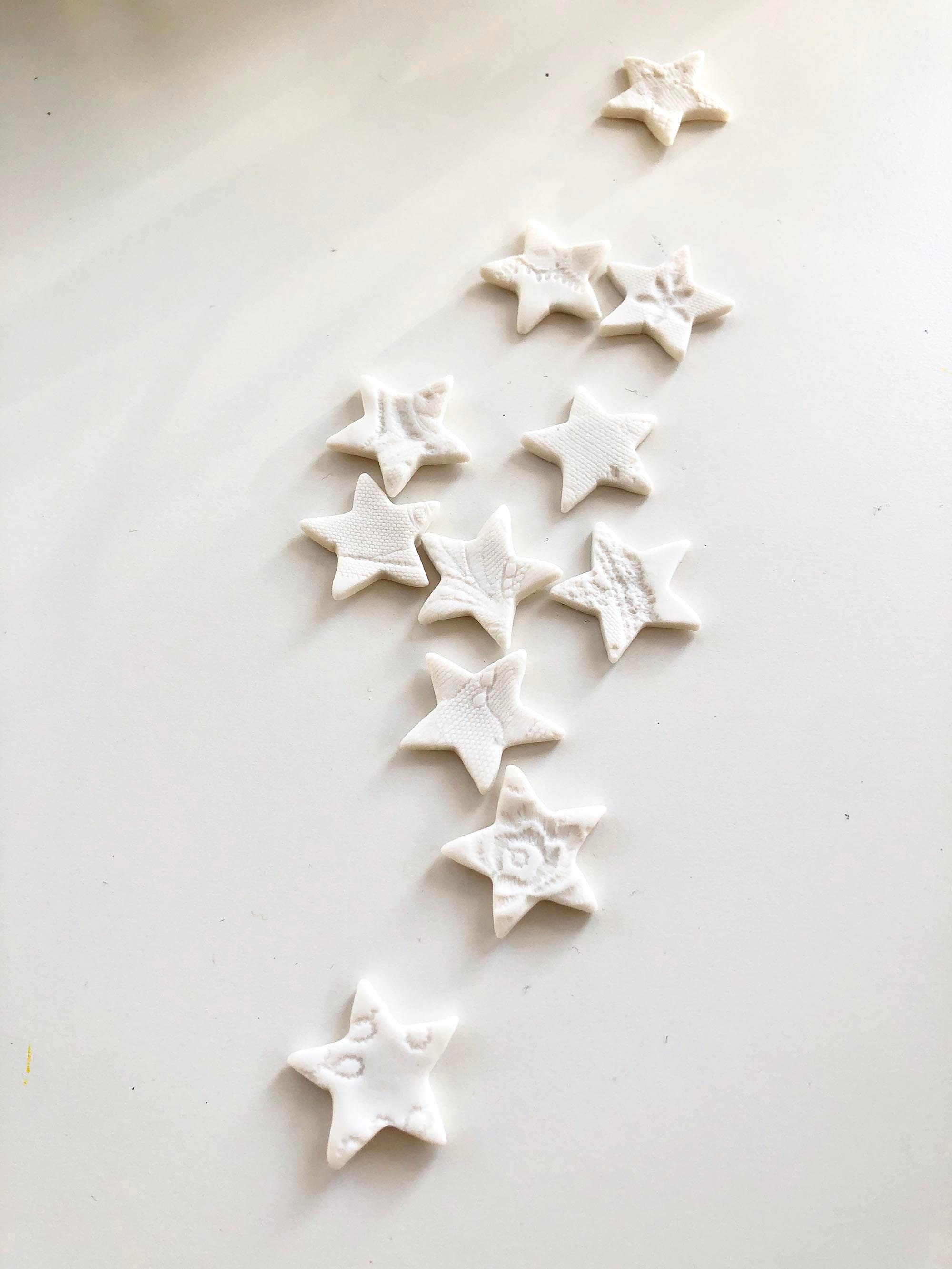 Mini Stars Table Decor Set of 10 Handmade Ceramic Porcelain - Etsy