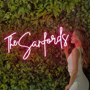 Custom Wedding Neon Sign, Battery Operated Upgrade Available Wedding ...