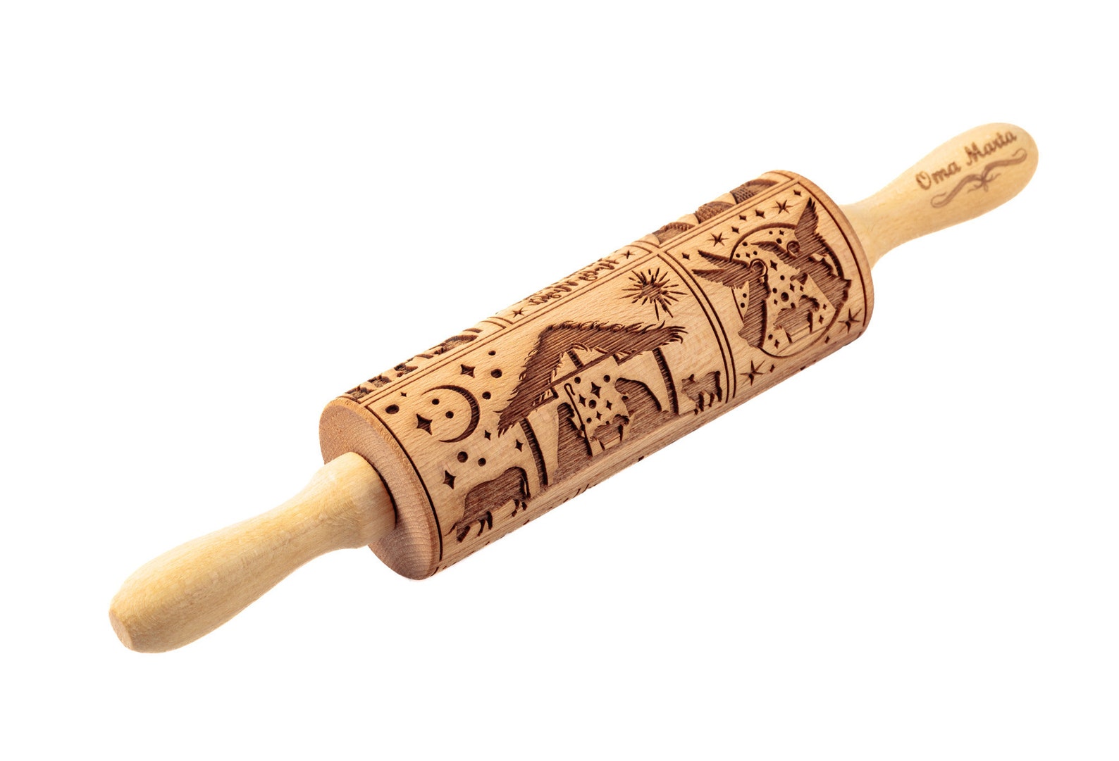 Happy Christmas Nativity Embossing Rolling Pin CHRISTMAS - Etsy