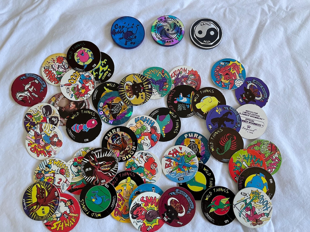 Vintage/rare - Lot of Pogs & Slammers - 90s - Etsy