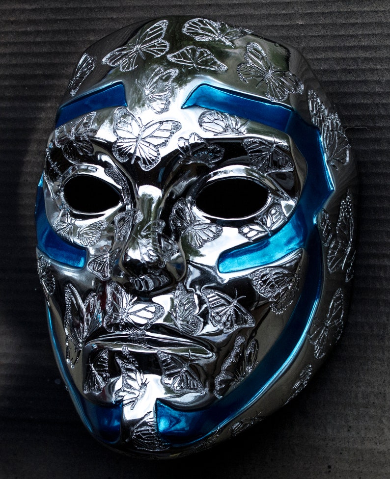 Johnny 3 TEARS SILVER mask from Hollywood Undead | Etsy