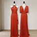 RUST Bridesmaid Dress Infinity Dress RUST Convertible Dress - Etsy