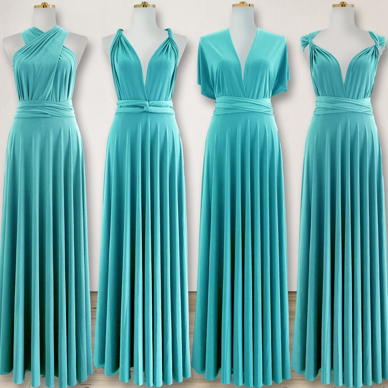 Aqua Blue Green Dress - Etsy