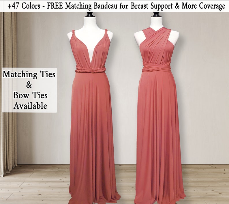 CLAY Bridesmaid Dress Convertible Wrap Dress, CLAY Infinity Dress Multi ...