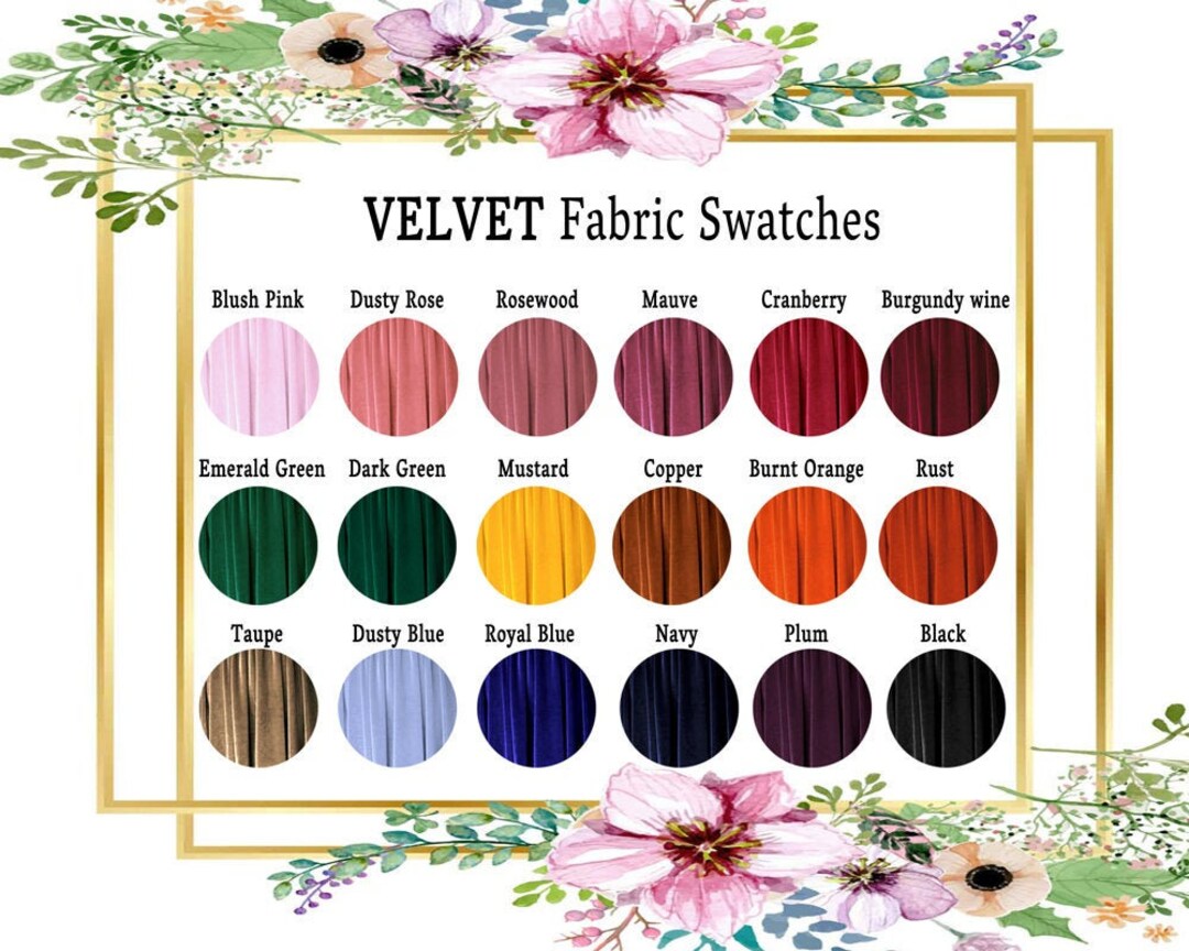 Velvet Fabric Swatches Fabric Sample for Convertible Dress / - Etsy