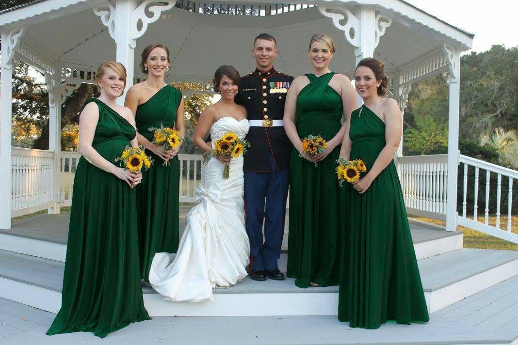 Emerald Green Bridesmaid dress Emerald green Infinity Dress | Etsy