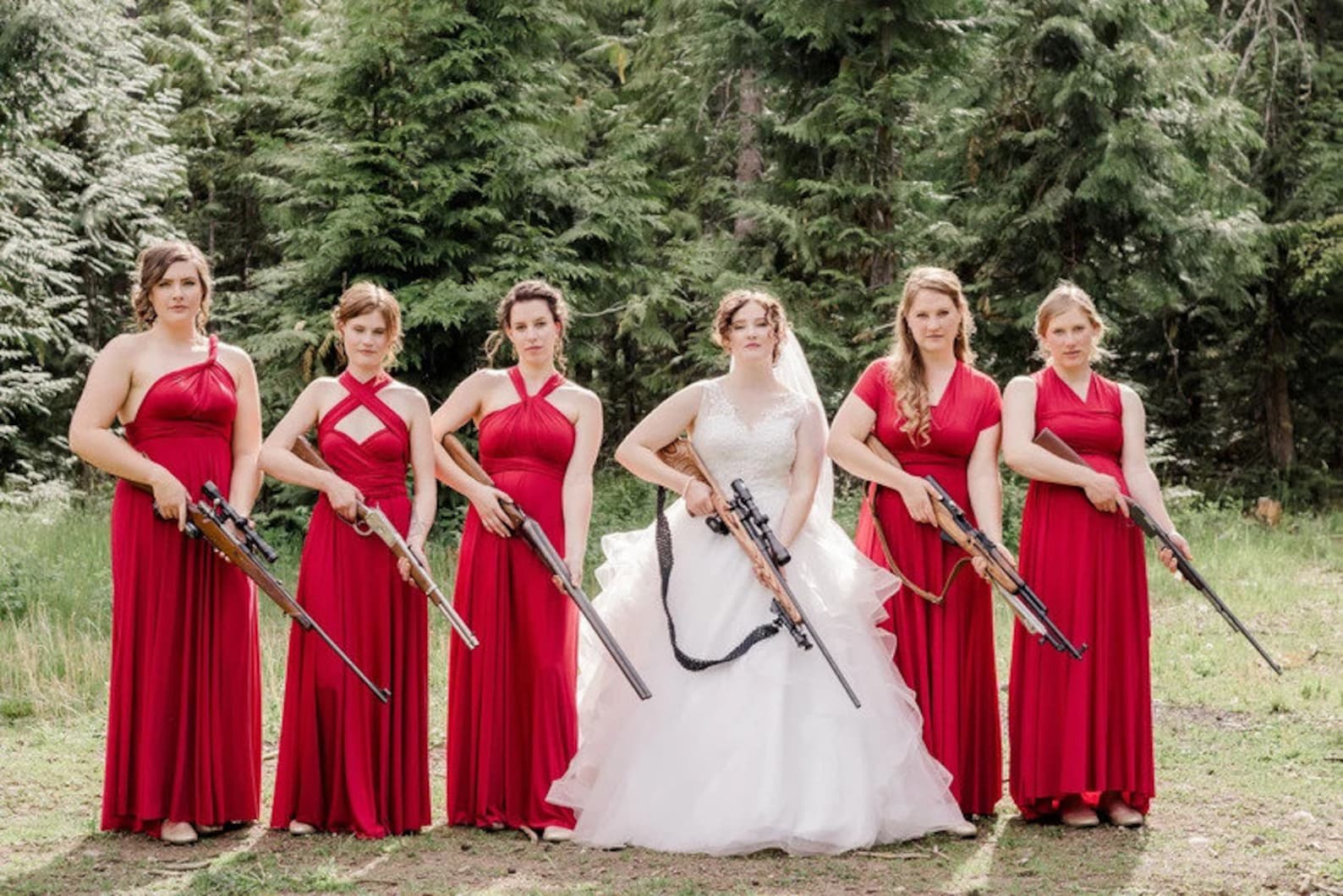 Ruby Red Bridesmaid Dresses, Infinity Dress, Dress Dress, Convertible ...
