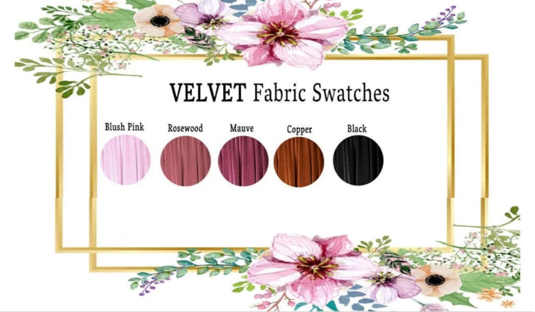 Velvet Fabric Swatches Fabric Sample for Convertible Dress / Infinity ...