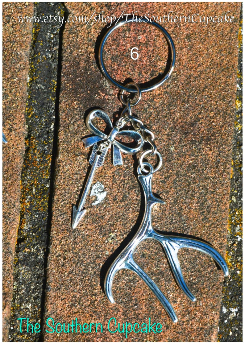 Customizable Antler, Bow & Arrow Key Chain, Custom, Personalized, Made ...