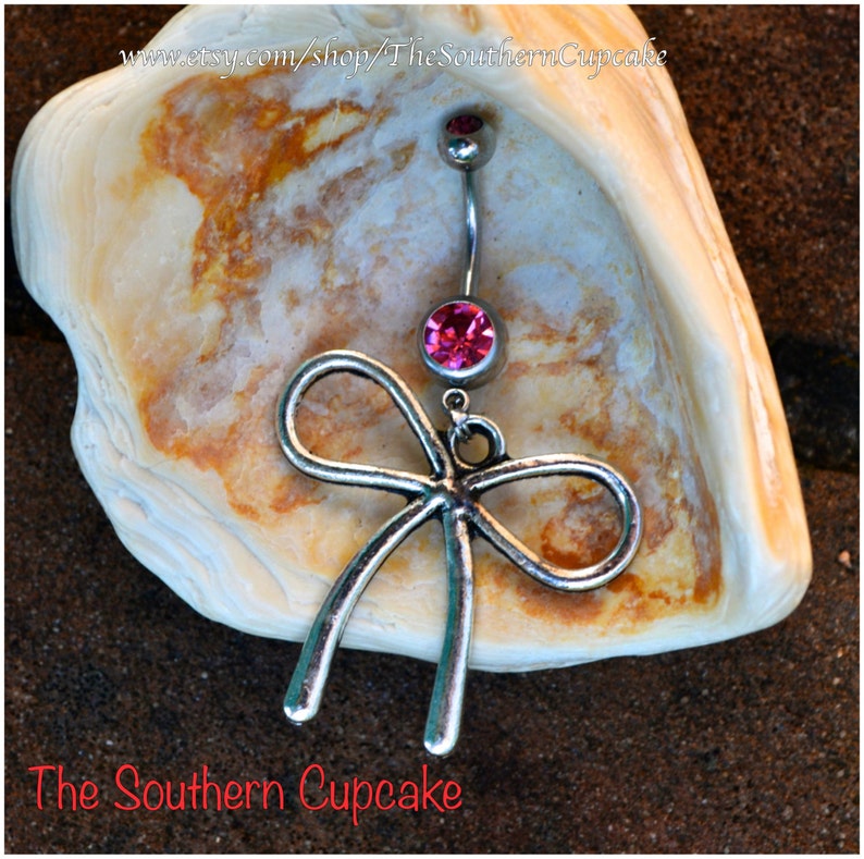 Bow Belly Ring, Custom, Customizable, Personalized, Made to Order ...