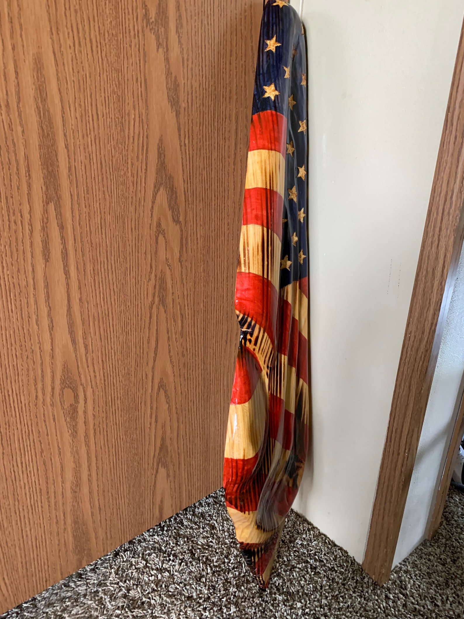 Draped Wooden American Flag - Etsy