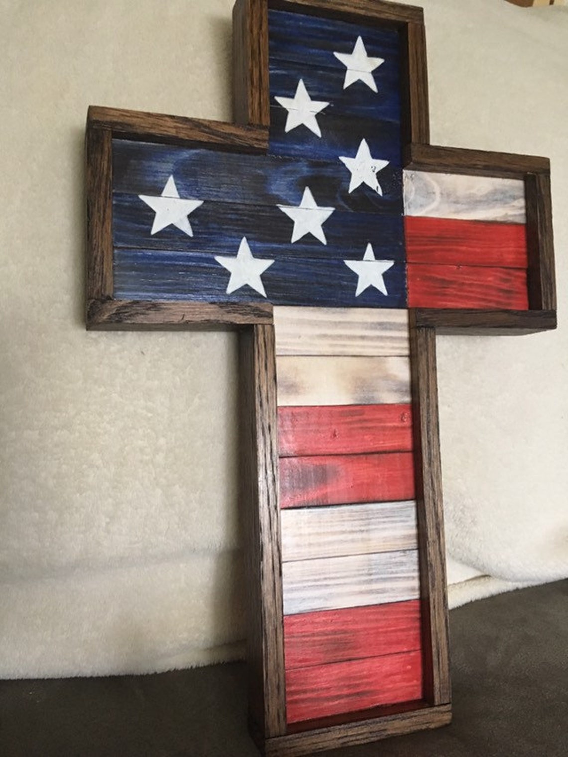 American Flag Cross - Etsy