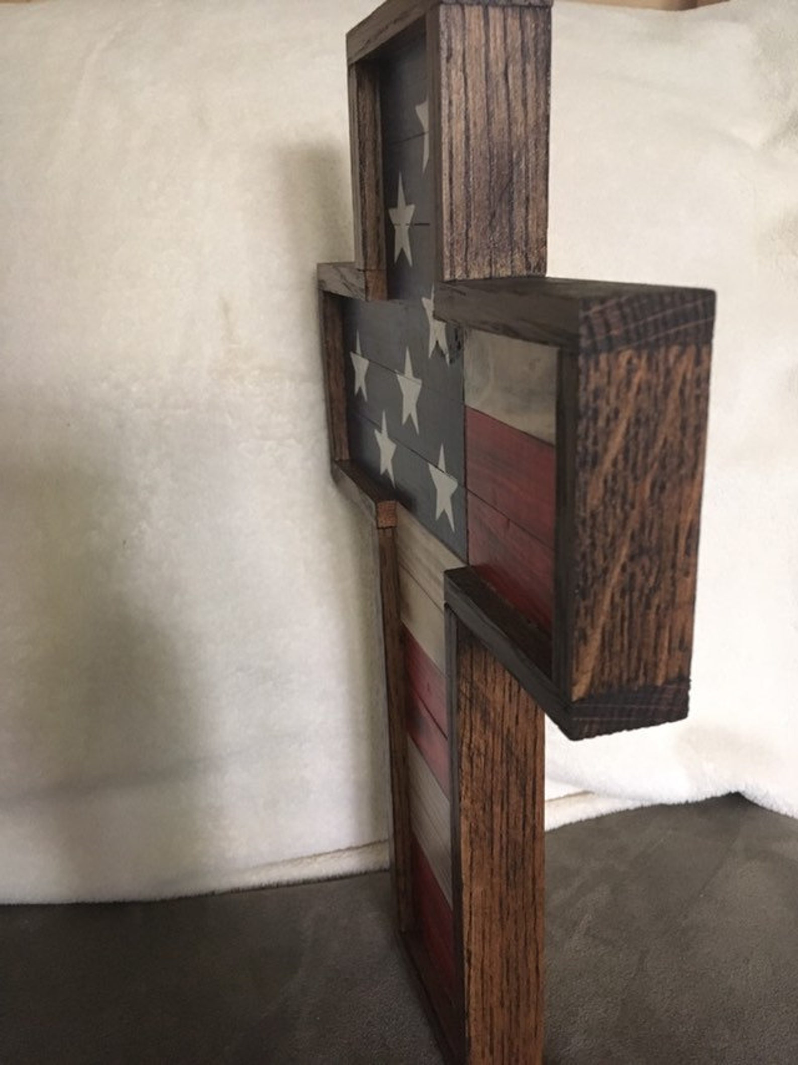 American Flag Cross - Etsy