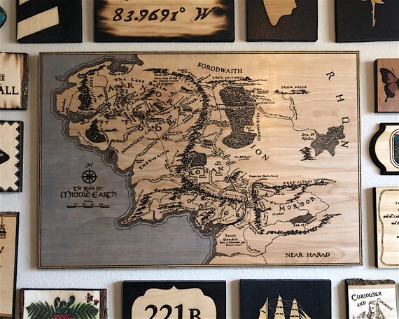 Middle Earth Map The Hobbit