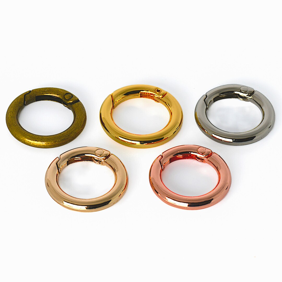 Purse Strap Ring Pair is 5/8" Silver Gold Rose Gold Antique Brass or ...