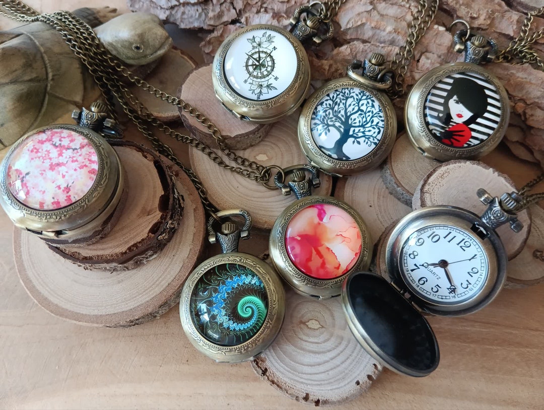 Vintage Compass Rose Watch Tree of Life Flowers Woman - Etsy