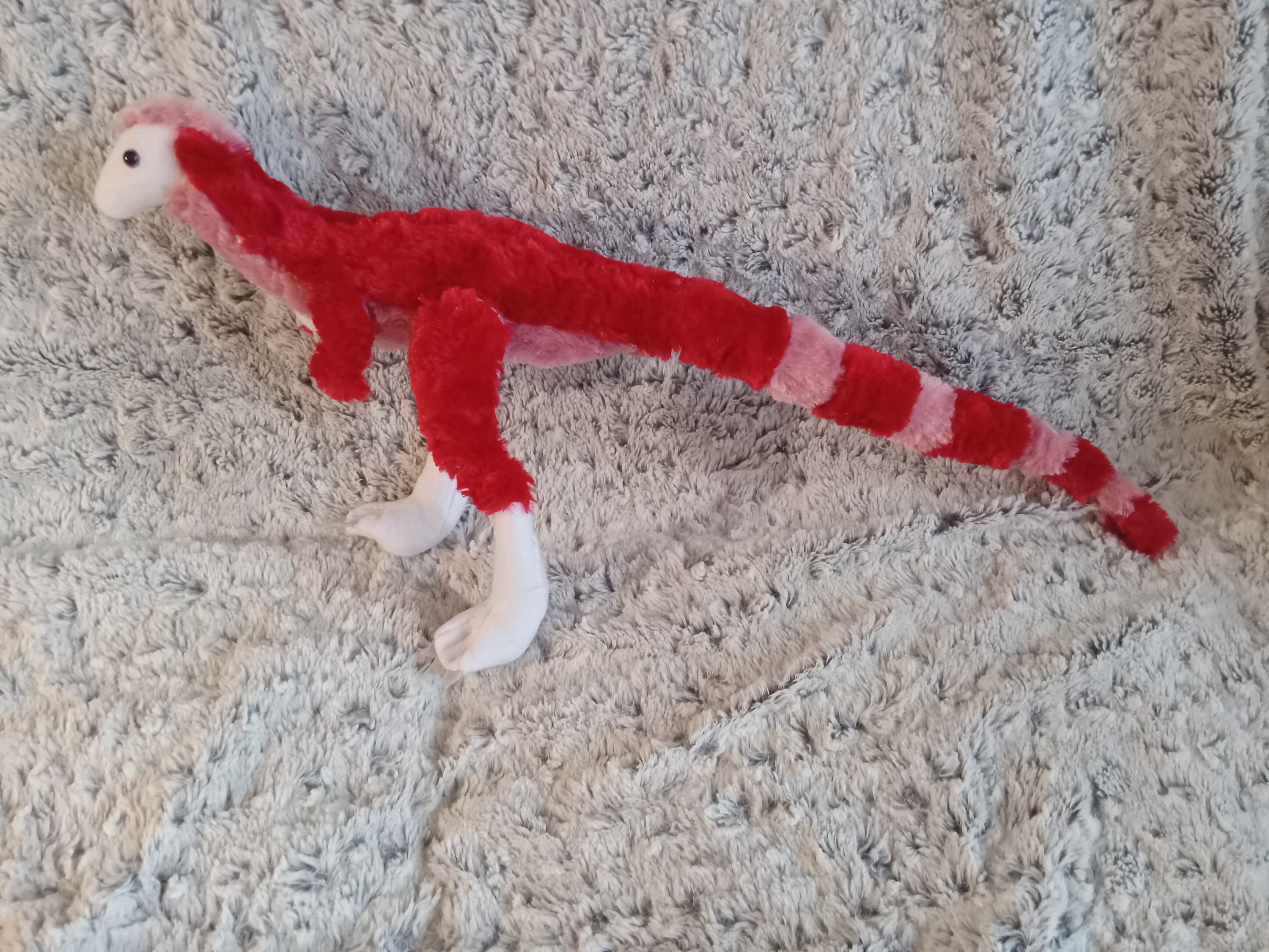 Plush Sinosauropteryx Colorful Soft Cute Cozy Ooak - Etsy