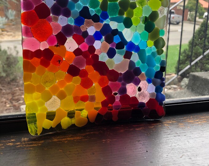 Rainbow Plate - Etsy