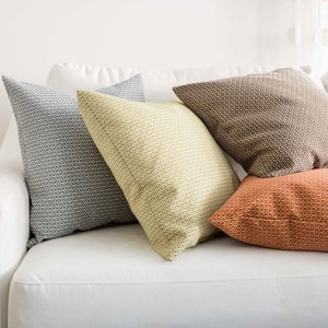 Red Beige Fully Washable Complete Pillow Designed by Jo Alcorn - Etsy