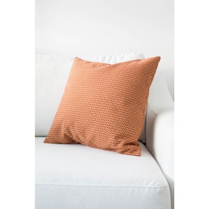 Red Beige Fully Washable Complete Pillow Designed by Jo Alcorn - Etsy