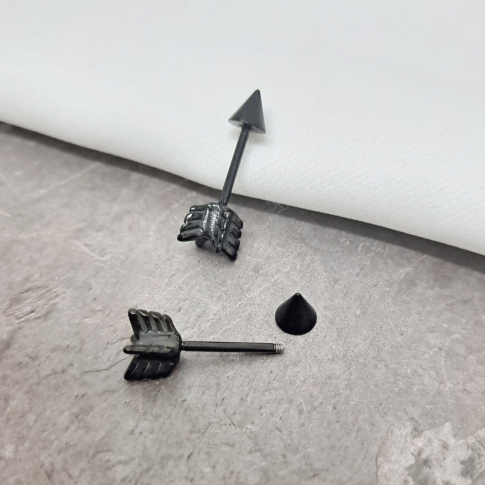 Arrow Spike Design Stud Earrings Helix Piercings Lobe - Etsy