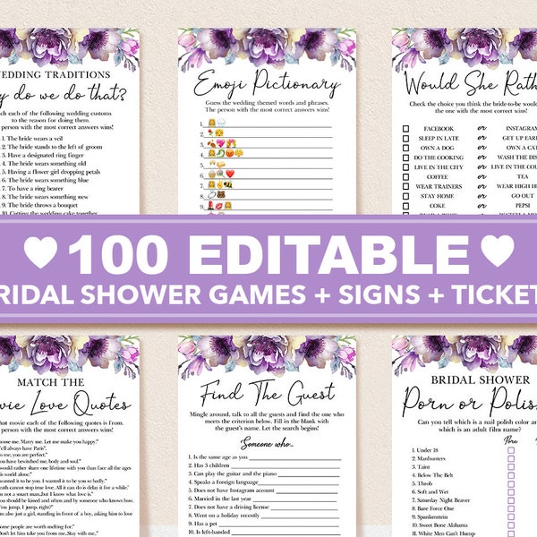 Purple Bridal Shower - Etsy