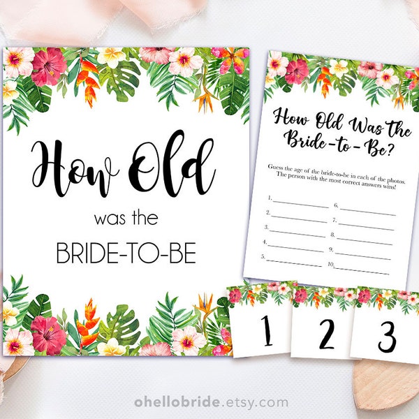 Guess the Brides Age - Etsy