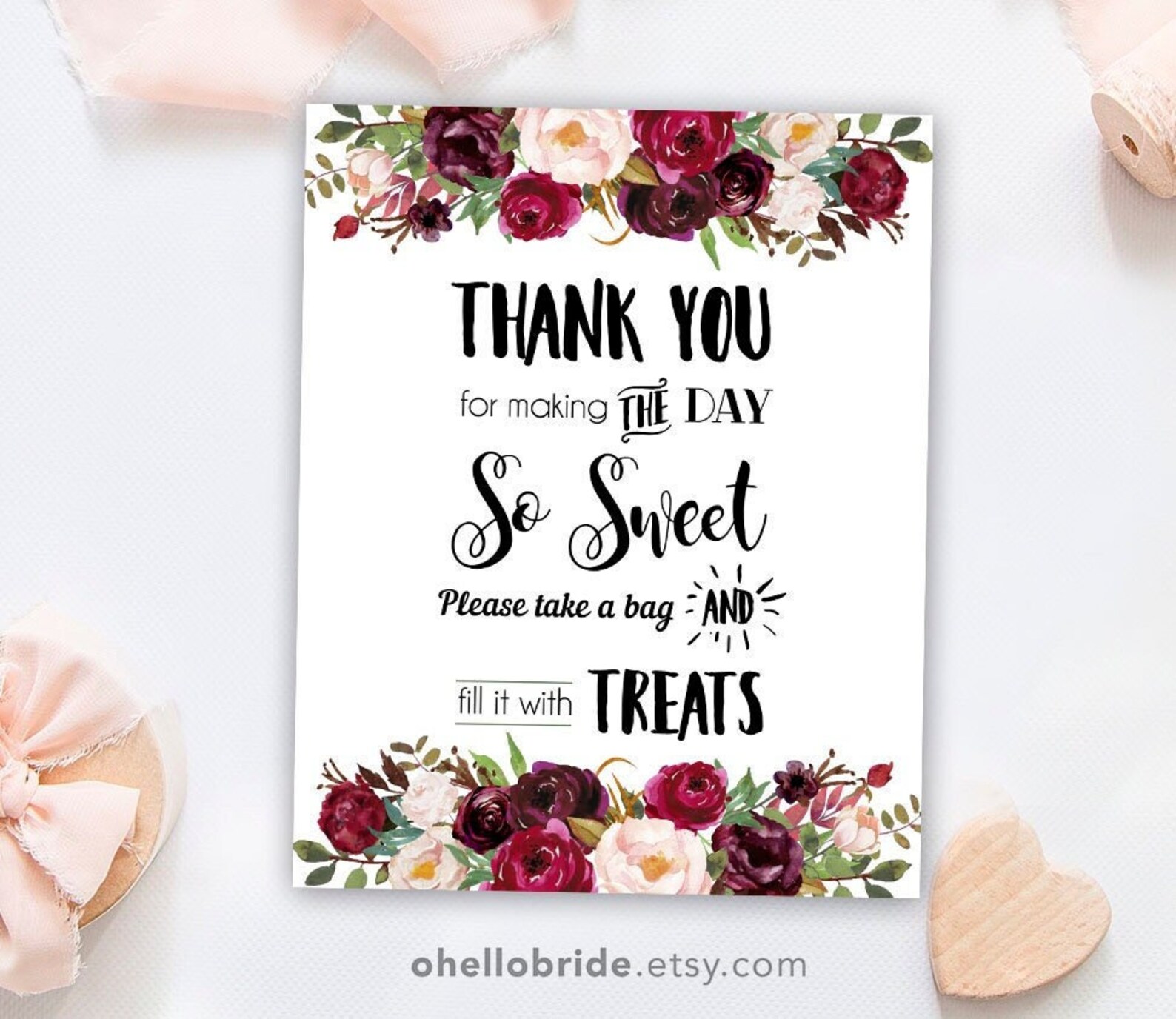 Candy Buffet Sign Candy Bar Table Sign Candy Treats Sign - Etsy