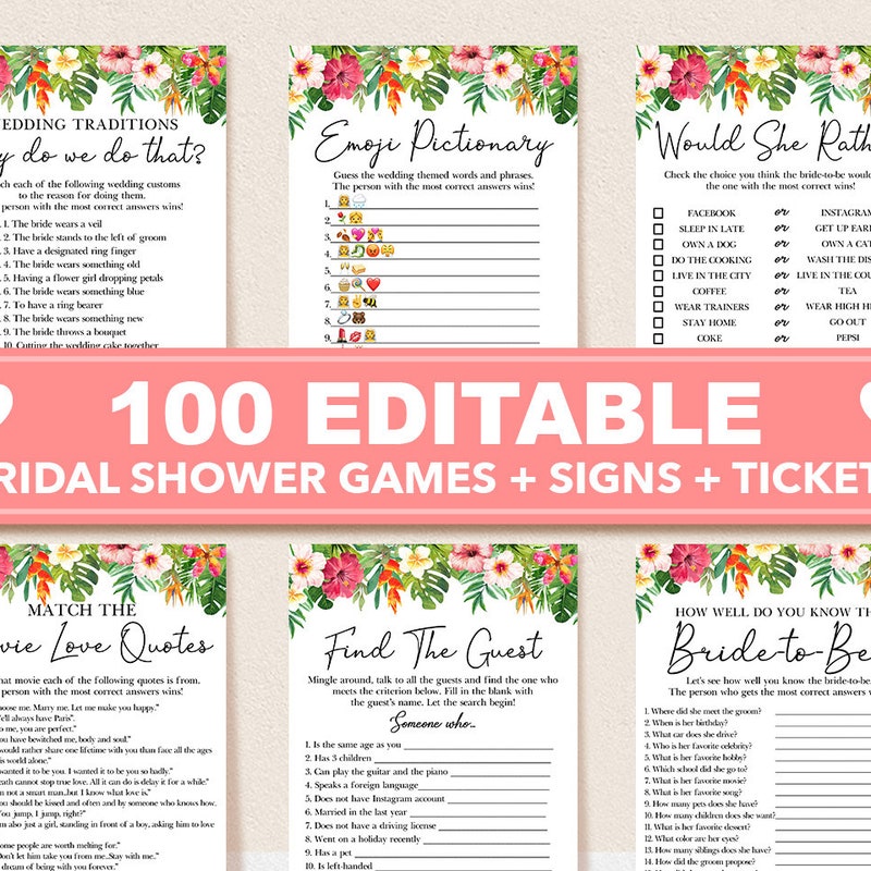 Bridal Shower Favors and Games - Etsy