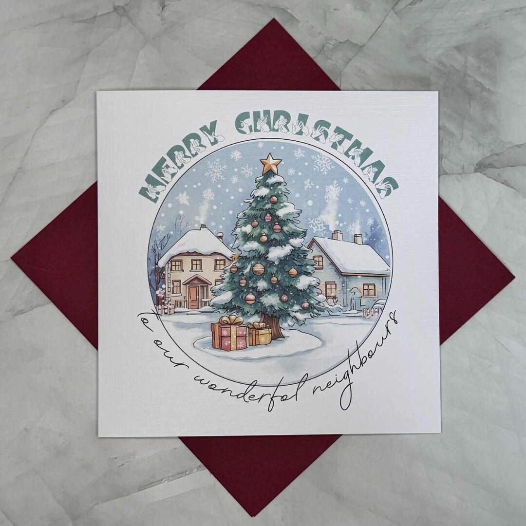BSL Christmas Card: British Sign Language Fingerspelling, Neighbours - Etsy