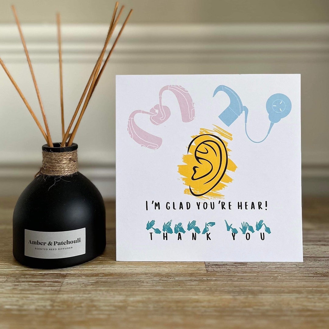 Audiologist/teacher of the Deaf Thank You Card, Audiology, Inclusive ...