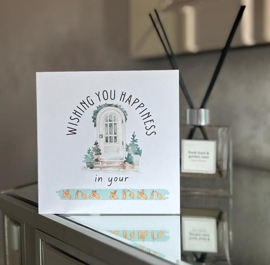 New Home Card: British Sign Language (BSL) Greeting - Etsy