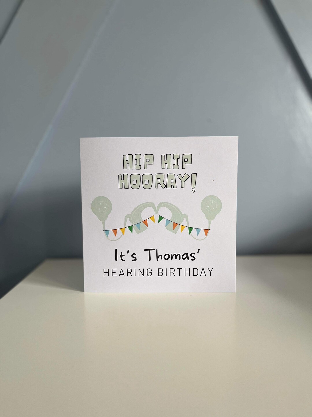 Happy Hearing Birthday Card, Cochlear Implant, Hearing Aid, Accessible ...