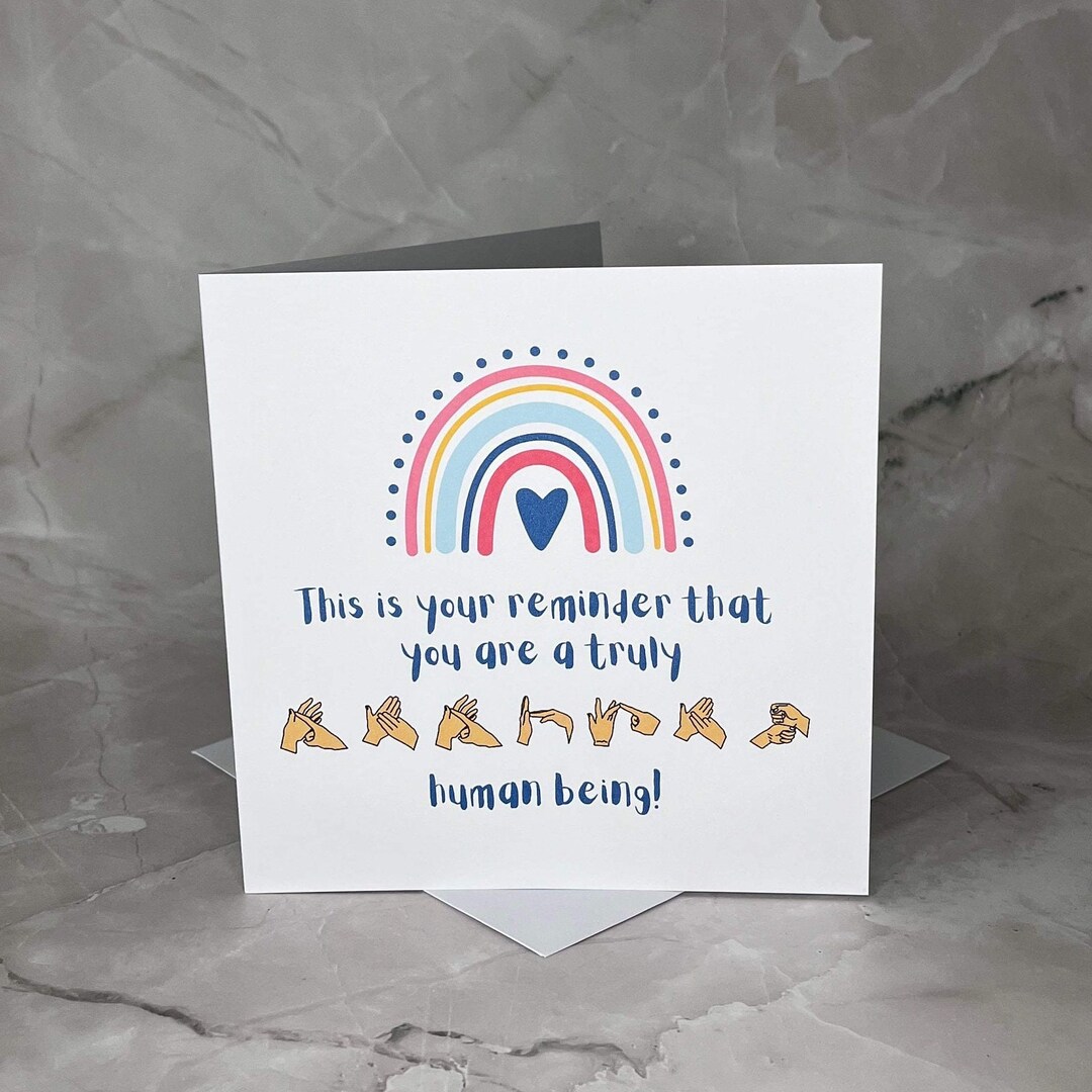BSL Thank You Card, Amazing Person, Appreciate, Inclusive Card, Deaf ...