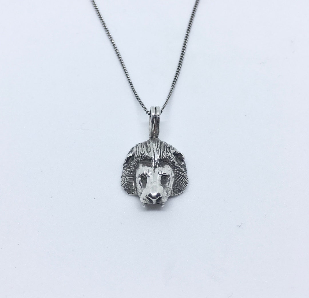 Sterling Silver Leo Chain,animal Jewellery,zodiac Pendant,leon Necklace ...
