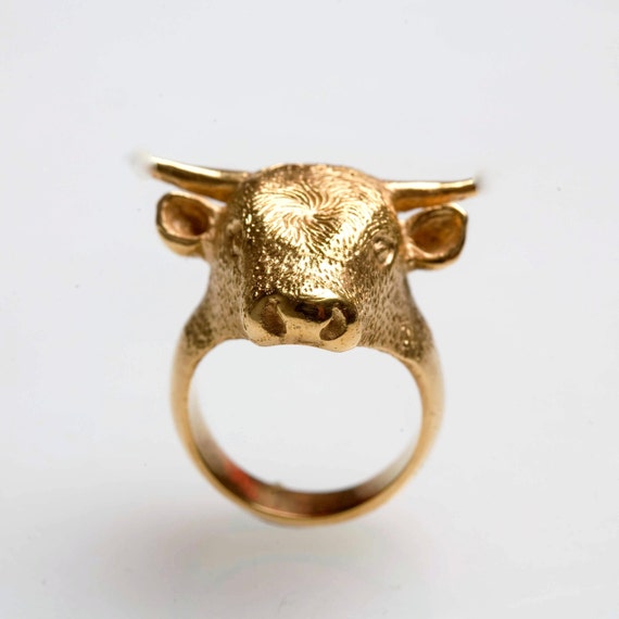 Bull ringAnimal ringox ringhead ringRing zodiacHoroscope | Etsy