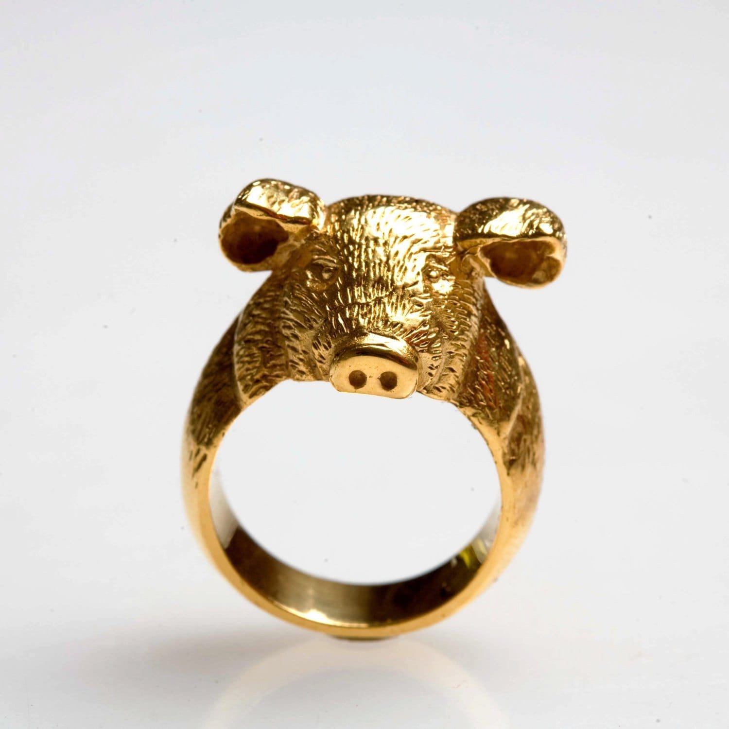 Zodiac Pig Head Ring, Animal Ring, Horoscope Ring, Pig Ring, Silver 925 ...