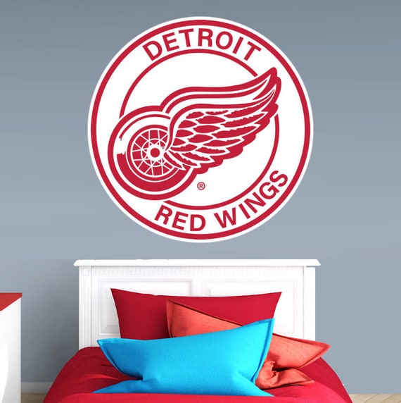 Detroit Red Wings Logo Wall Decal NHL Wall Decal Sticker | Etsy